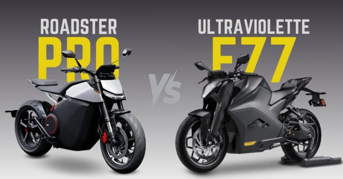 Ola Roadster Pro Vs Ultraviolette F77 Mach 2 - Design, Features And ...