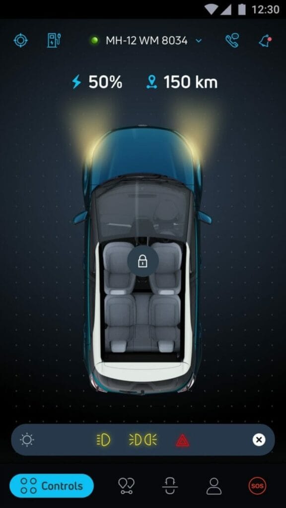 Tata Nexon EV Smart Features: Explore 35 ZConnect App Features - E ...